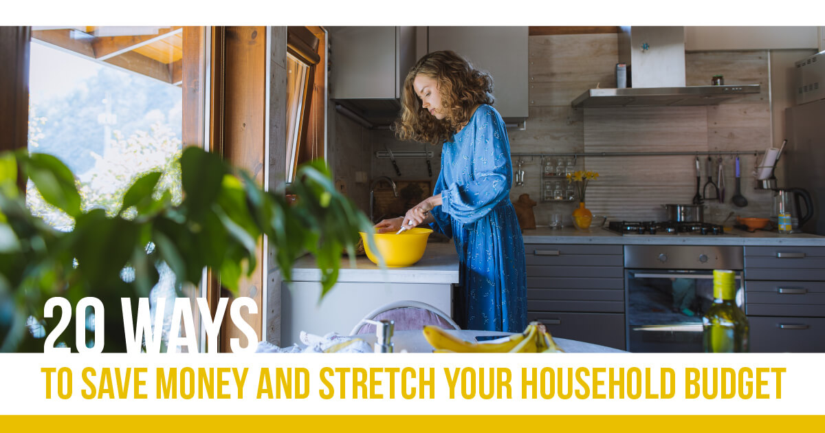20 Ways to Save Money and Stretch Your Household Budget - Rachel ...